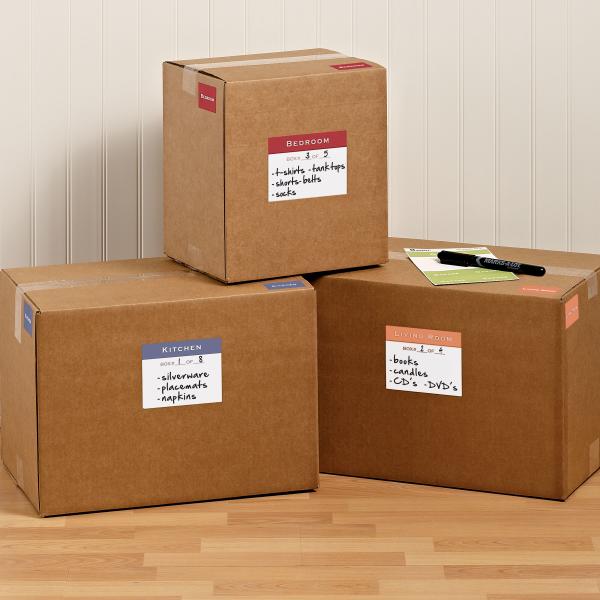 Avery® Moving Labels, Assorted Shapes and Sizes, Removable Labels, Non ...