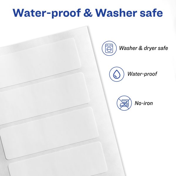 No-Iron Fabric Labels, 1" x 3", 20 Total 40724 | Avery.com