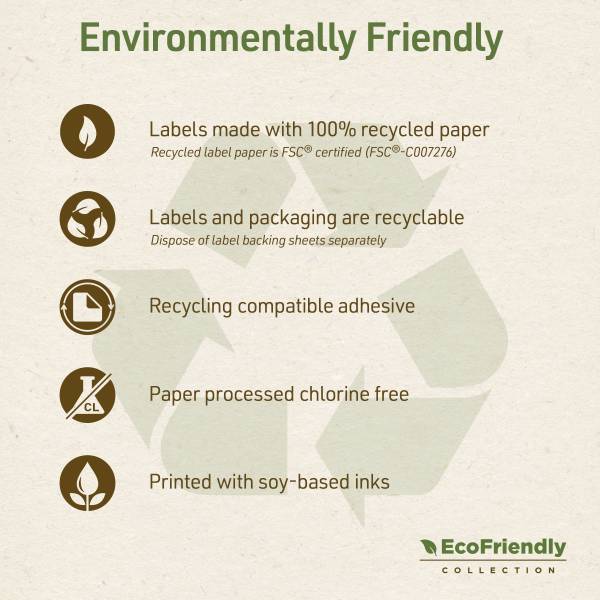 Avery® EcoFriendly Shipping Labels, 2" x 4", White, Permanent, Laser ...