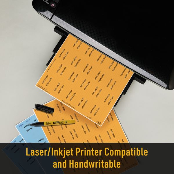 Cable Labels, P-Style, 1.02" x 3.3", Assorted 61541 | Avery.com