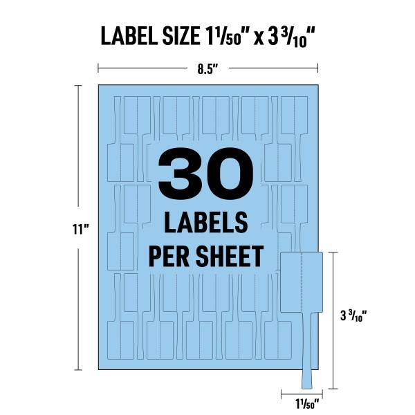 Cable Labels, P-Style, 1.02" x 3.3", Assorted 61541 | Avery.com