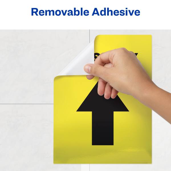 Social Distancing Floor Decals, Yellow 83022 | Avery.com