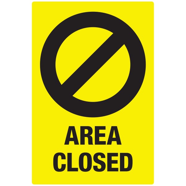 Area Closed COVID-19 Preprinted Decals 83072 | Avery.com