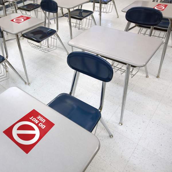 Avery® "Do Not Use" Red Preprinted Surface Safe® ID Table and Chair ...