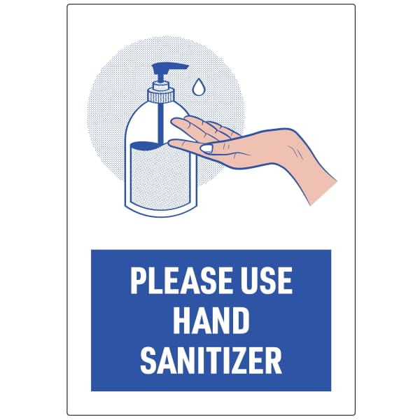 Avery® "Please Use Hand Sanitizer" Preprinted Surface Safe® Wall Decals ...