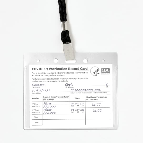 Vaccine Card Protectors with Lanyards 2913 | Avery.com