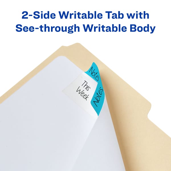 Ultra Tabs®, Assorted, 24 File Tabs, 3" x 1.5" 74775 | Avery.com