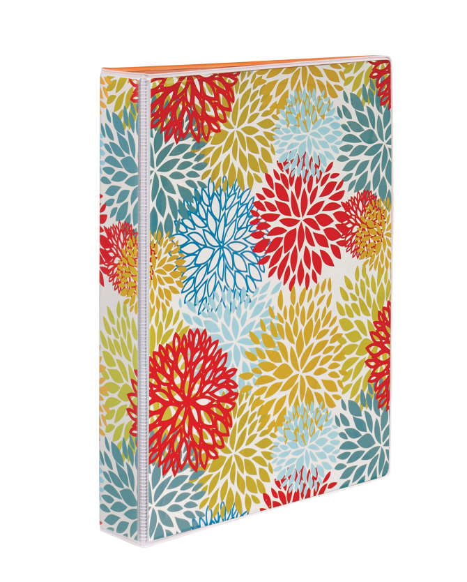 Avery Mini Durable Style Binder 175-Sheet Capacity Bright Floral ...