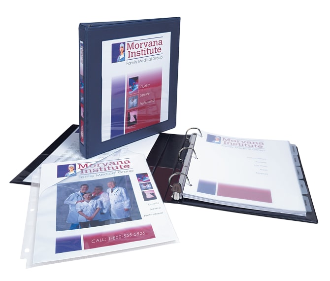 Avery Framed View Binder 275-Sheet Capacity, Black (68054) | Avery.com