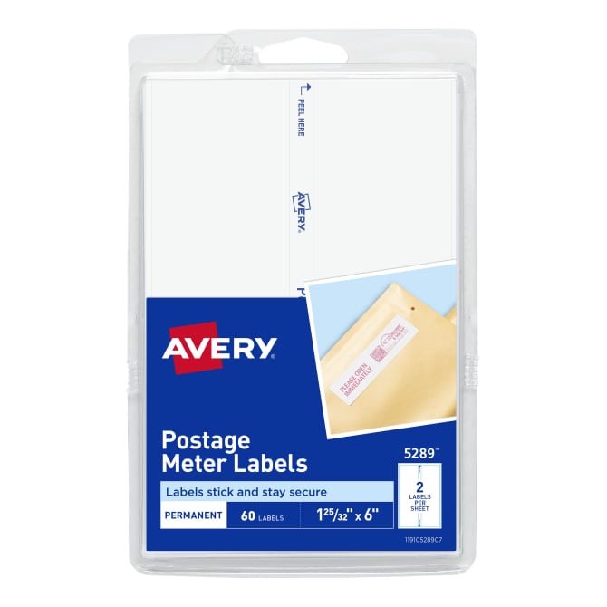 Avery Postage Meter Labels for Personal Post Office 60 Labels (5289 ...