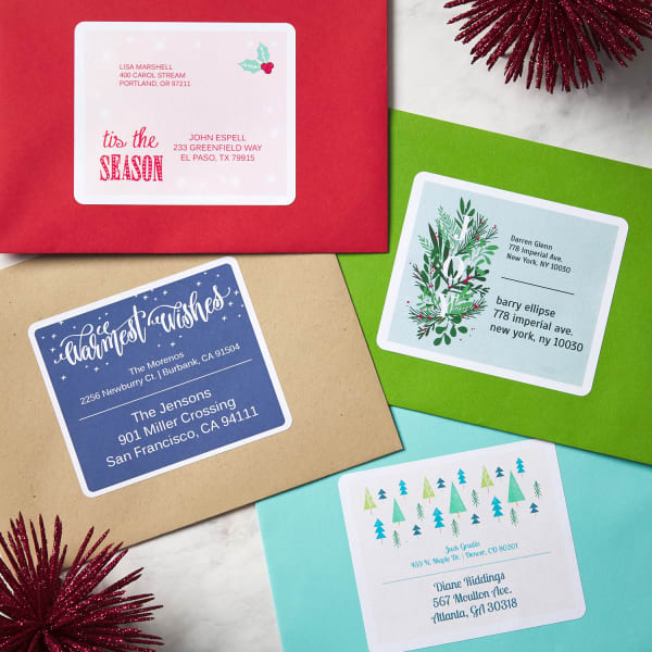 Ten Easy Tips For Making The Best Christmas Card Labels Avery