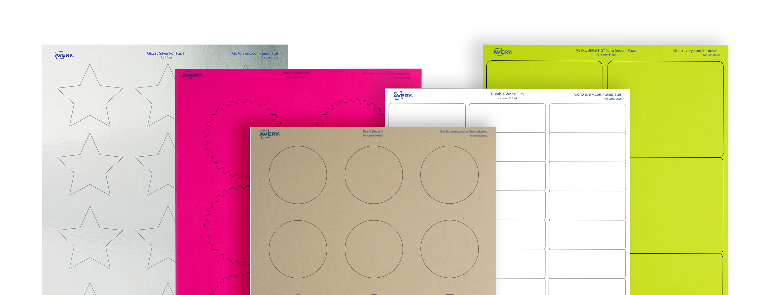 Shop Blank Labels by Material - Printable Labels | Avery.com