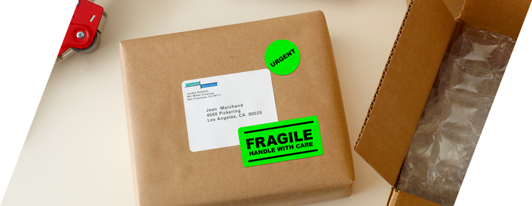 Printable Neon Green Labels