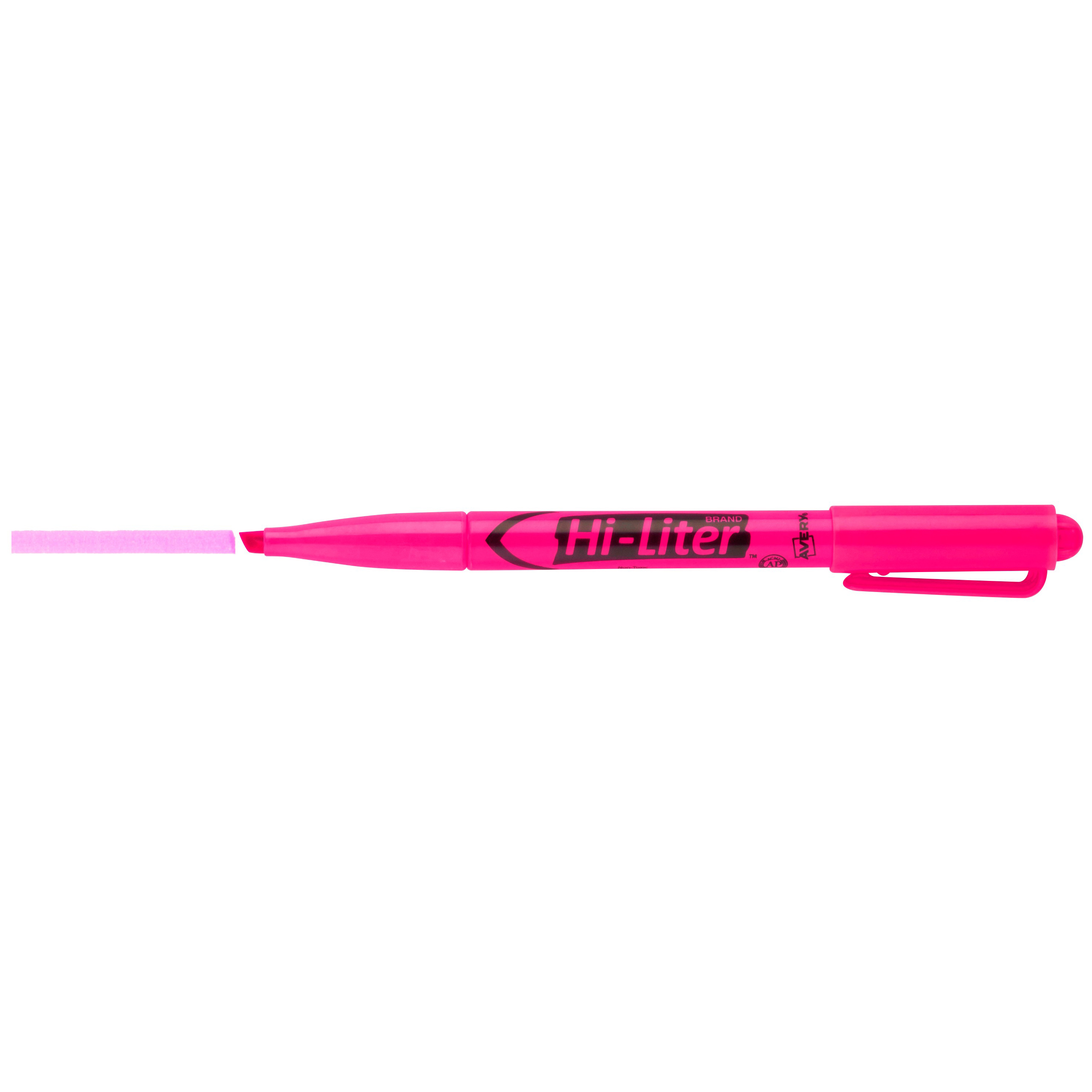 Avery Hi-Liter® Pen-Style Highlighter Smear Safe™, Nontoxic (23592 ...