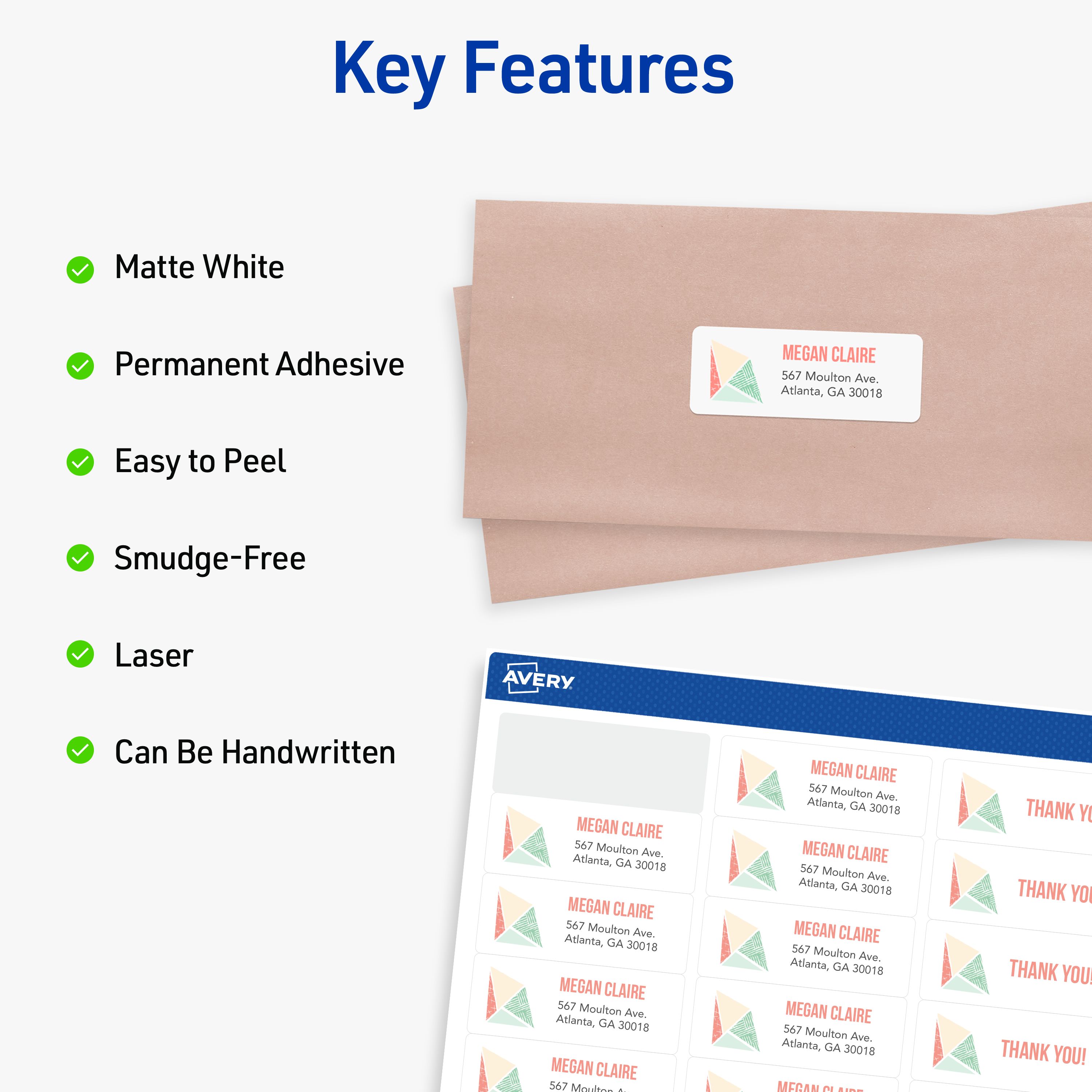 Easy Peel® Address Labels with Sure Feed® 5260 | Avery | Avery