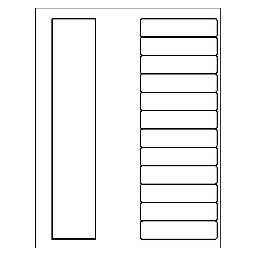 Template for Avery 11126 Ready Index Table of Contents, Jan - Dec ...
