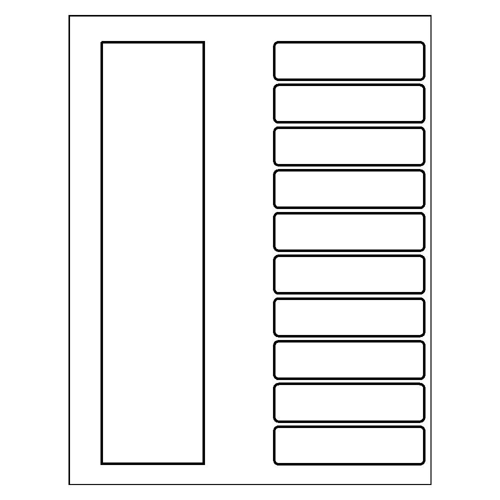 Template for Avery 11134 Ready Index Table of Contents, 10-Tab | Avery.com