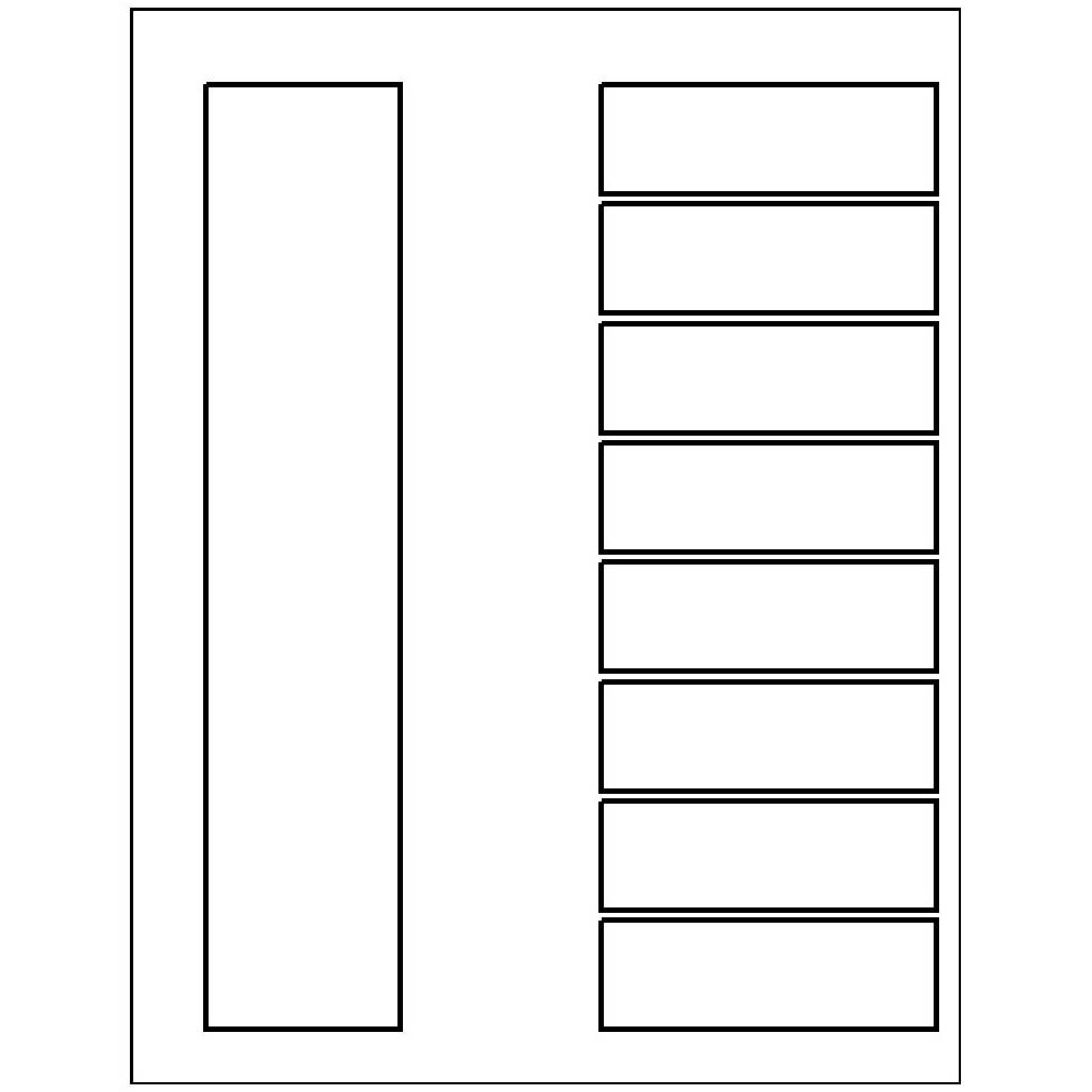 Template for Avery 11168 Ready Index Table of Contents, 8-Tab | Avery.com