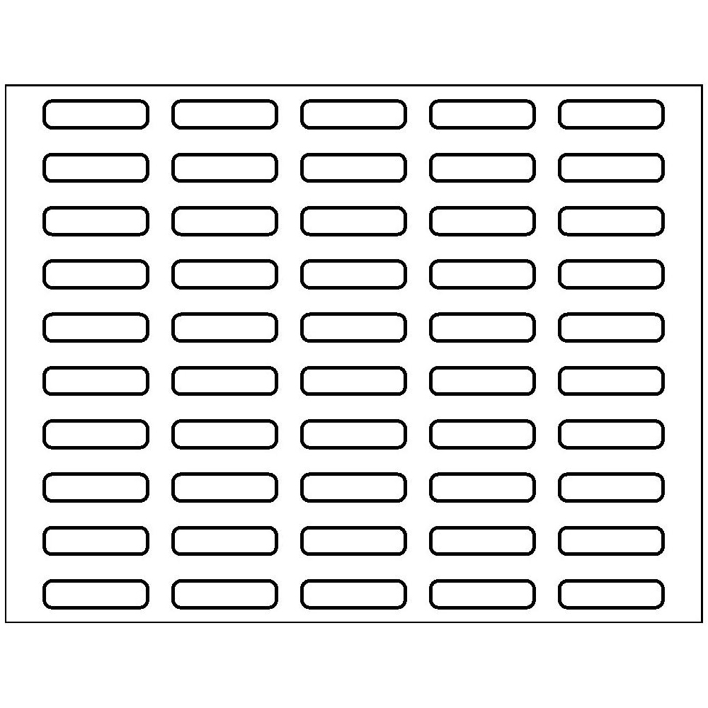Template for Avery 11225 Print & Apply Clear Label Sheet Refills, 5-Tab ...