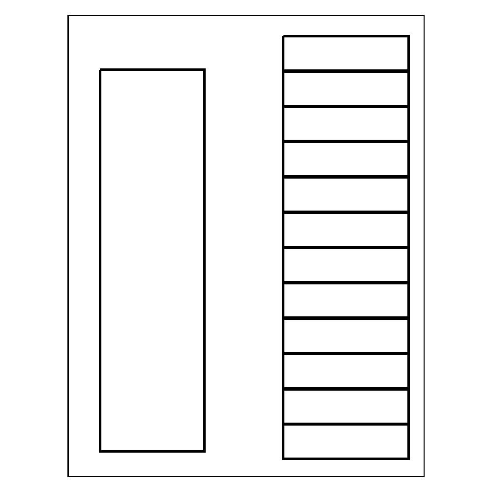 Template for Avery 11278 Ready Index Table of Contents, 12-Tab | Avery.com