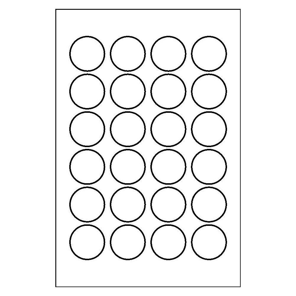 Template for Avery 14201 Print or Write Color Coding Labels 3/4 ...