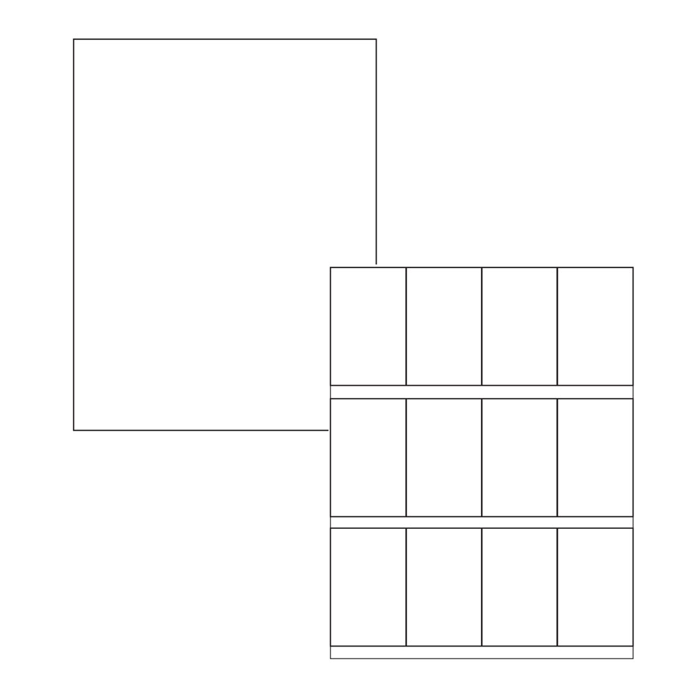 Template for Avery 16151 Tear-Away Cards for Flyers 8-1/2" x 11 ...