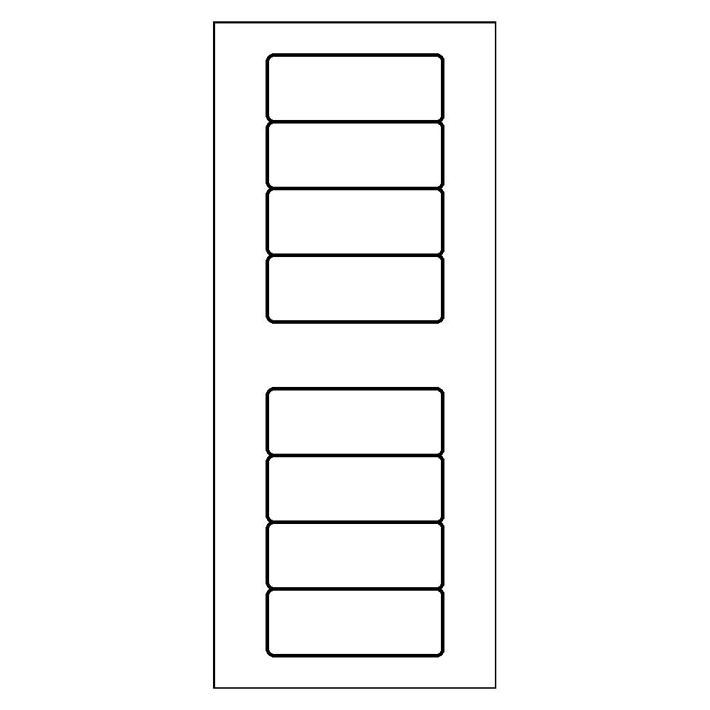 Template for Avery 2160 Mini-Sheet Address Labels 1" x 2-5/8" | Avery.com