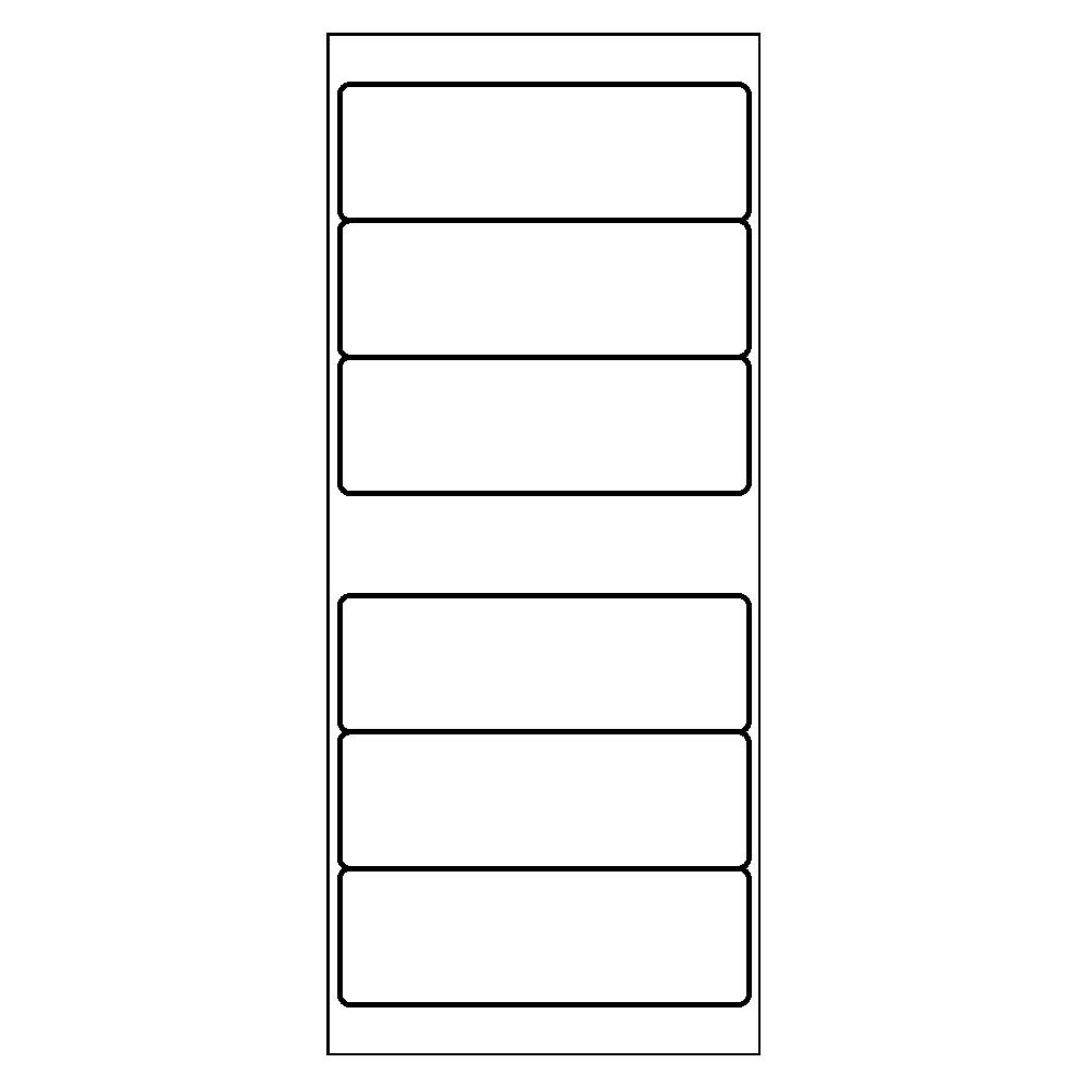 Template for Avery 2162 Mini-Sheet Address Labels 1-1/3" x 4" | Avery.com