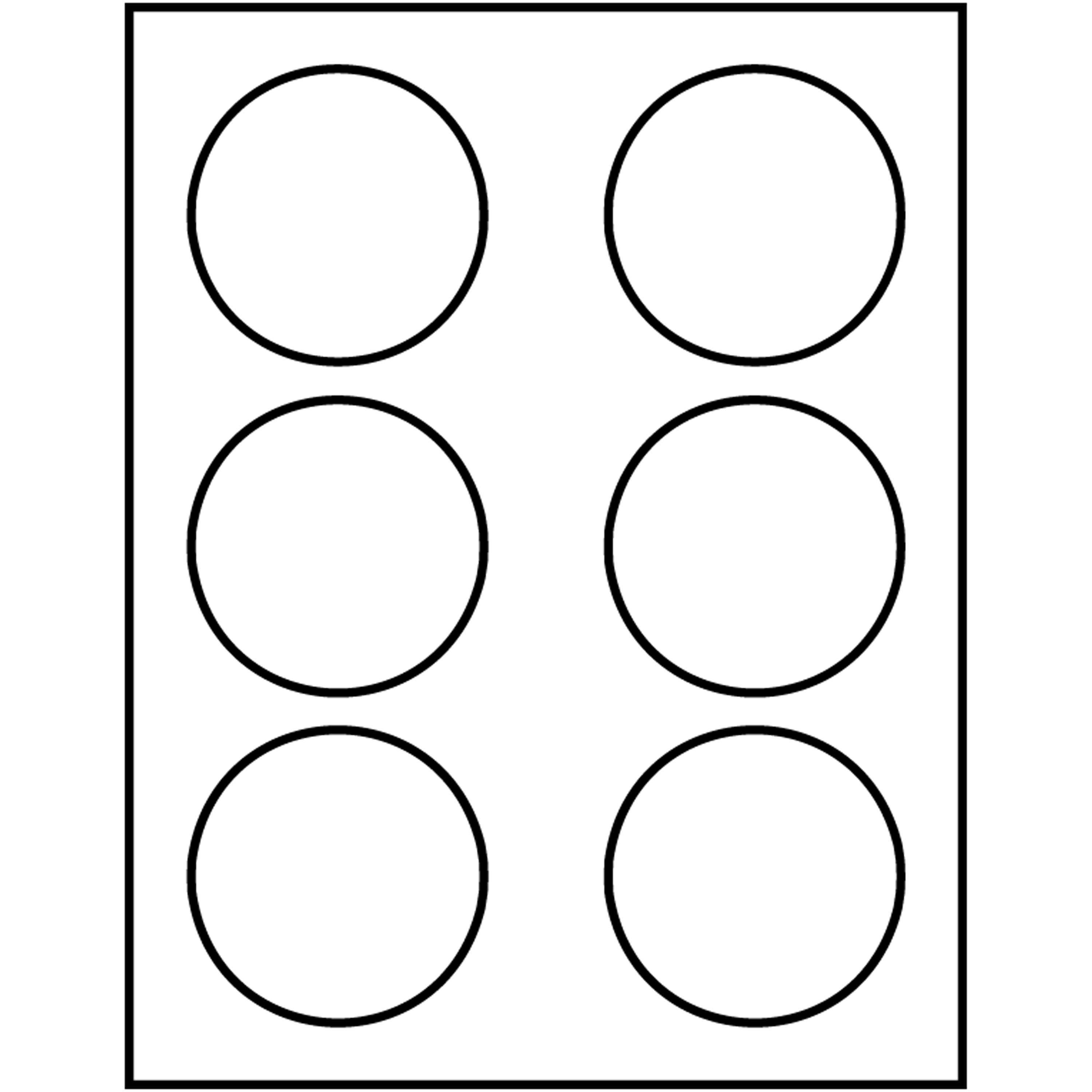 Template for Avery 2236 Light T-Shirt Transfers 3" Round | Avery.com