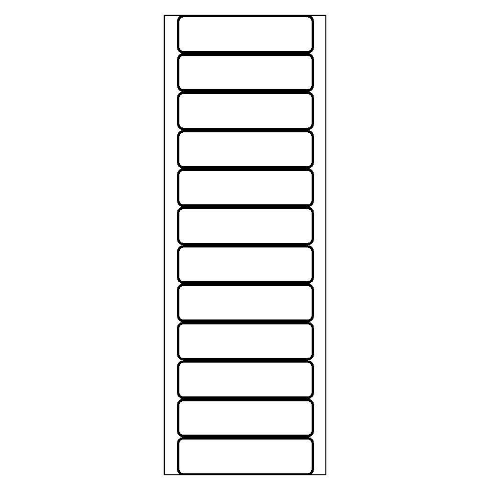 Template for Avery 4018 Pin Fed Mailing Labels 3-1/2" x 15/16" | Avery.com