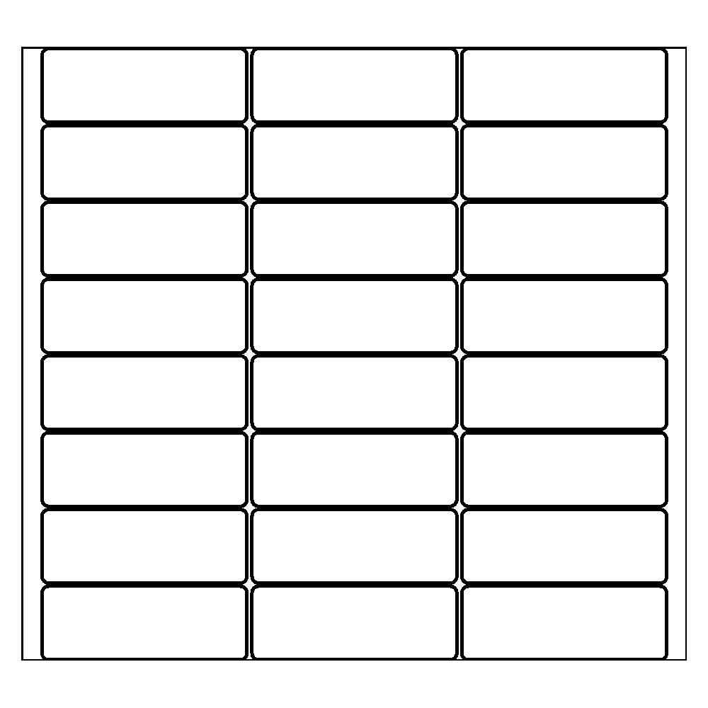 Template for Avery 4033 Pin Fed Mailing Labels 4" x 1-7/16" | Avery.com