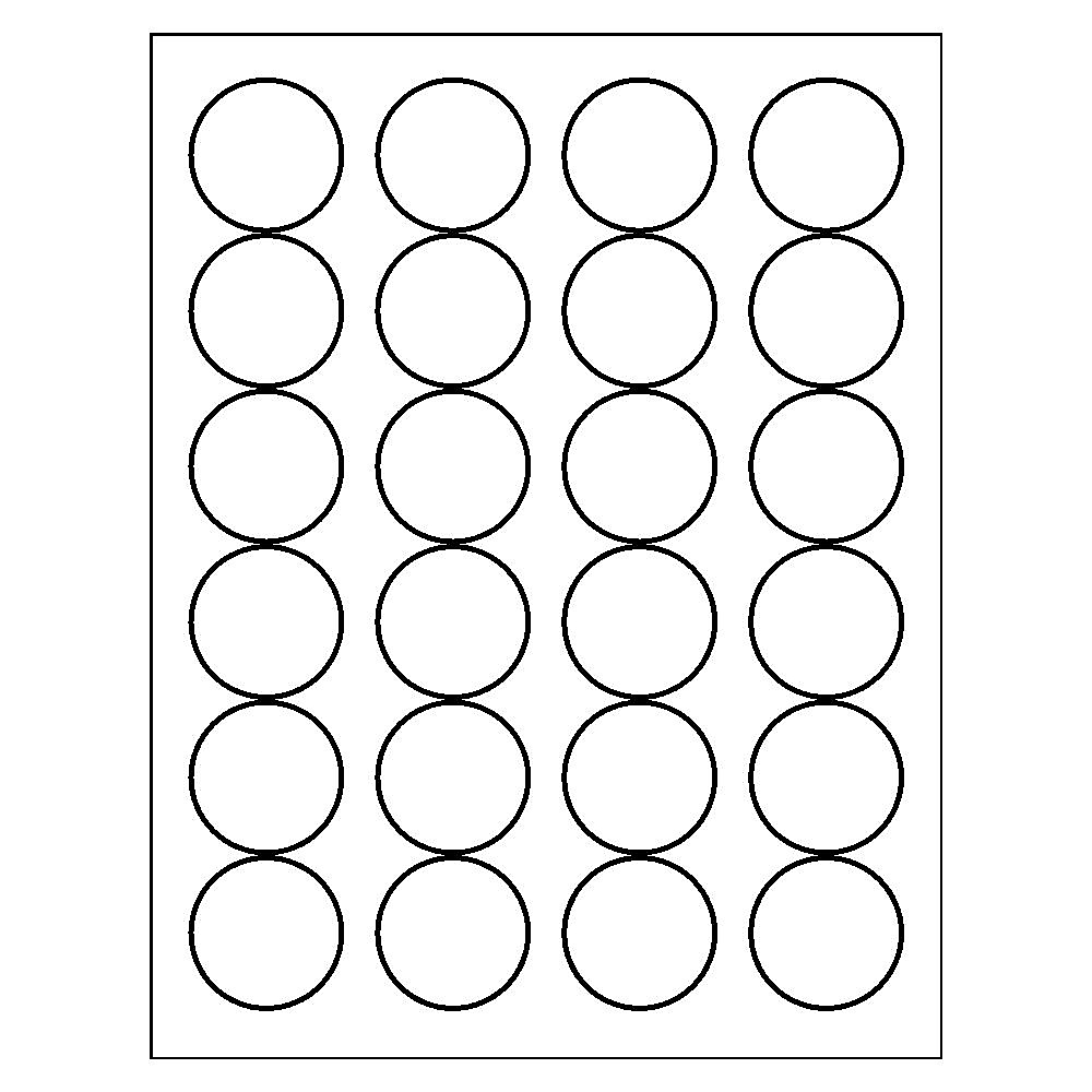 Template for Avery 4330 Assorted Bright Color Labels 1-2/3" | Avery.com
