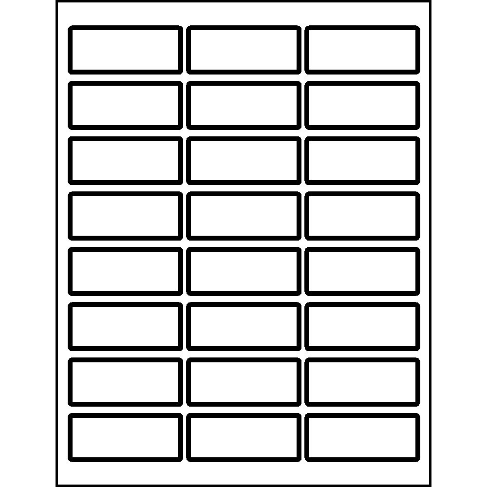 Template for Avery 60527 UltraDuty GHS Labels 1" x 2-1/2" | Avery.com
