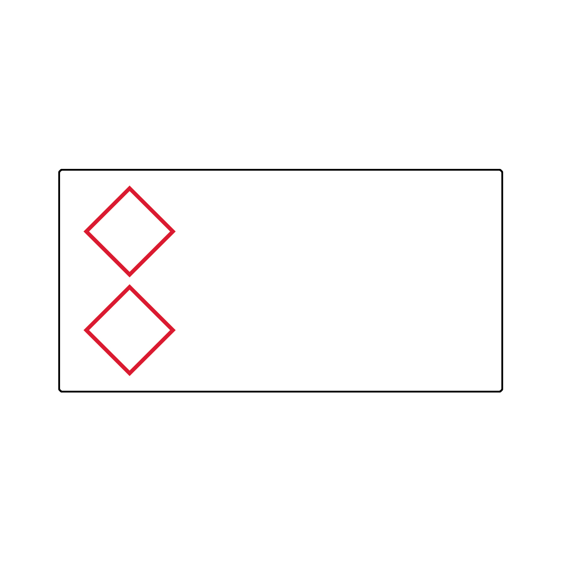 Template for Avery Presta® 61201 GHS Chemical Labels, 2 Diamonds, 4" x ...
