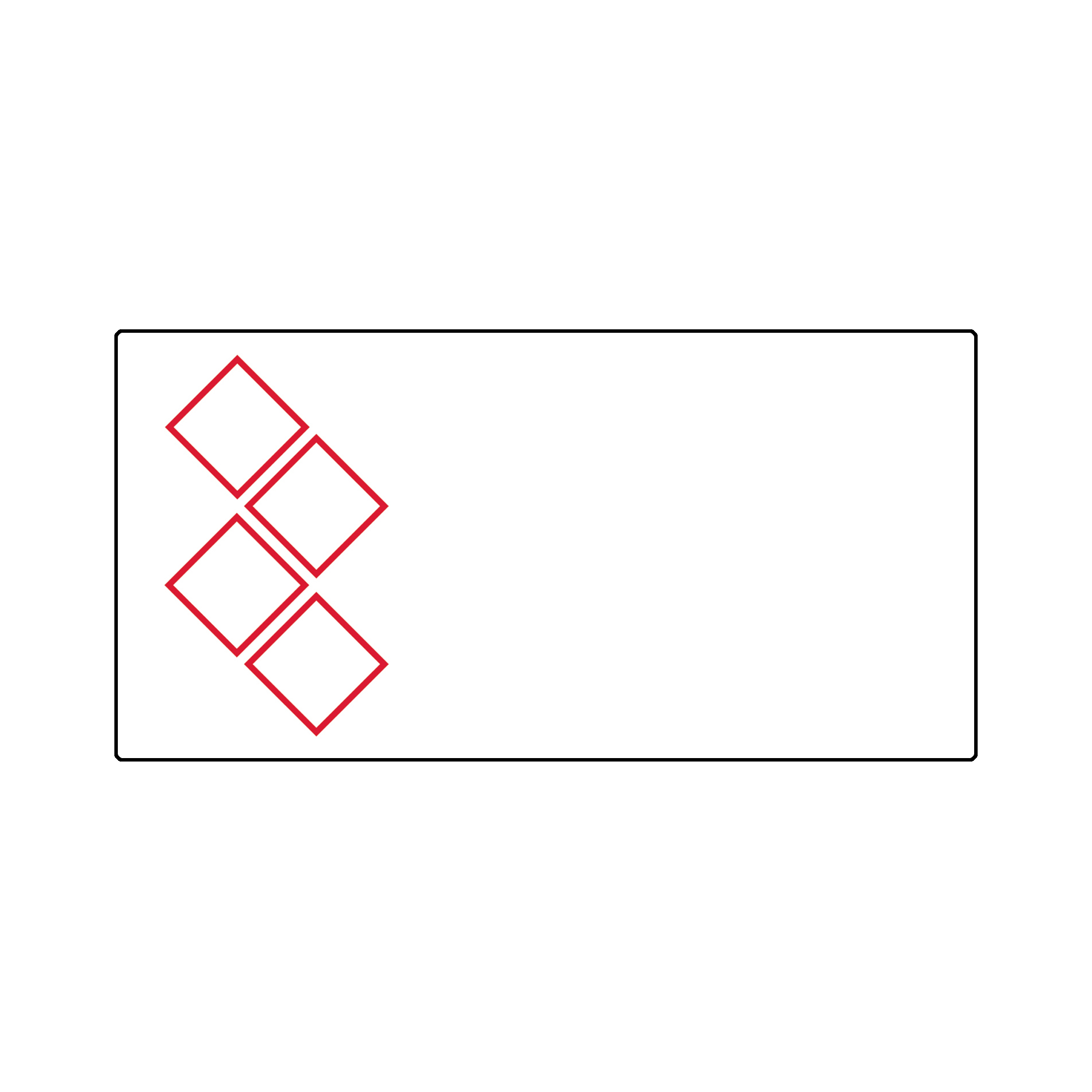 Template for Avery Presta® 61203 GHS Chemical Labels, 4 Diamonds, 4" x ...