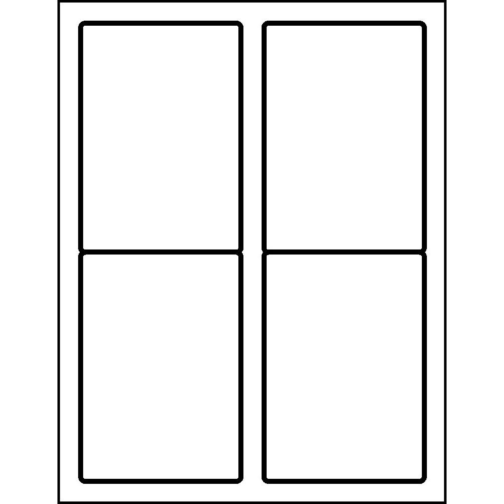 Template For Avery 61584 Reflective Silver Sign Labels 3 5 X 5