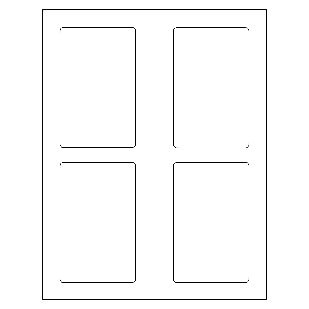 Template for Avery 62403 Printable Hang Tag & Label Kits, 5.75" x 3.25 ...