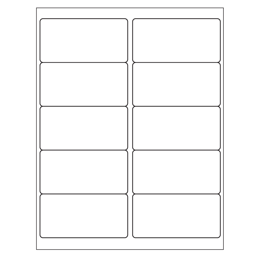 Template for Avery 6468 ID Labels 2" x 4" | Avery.com