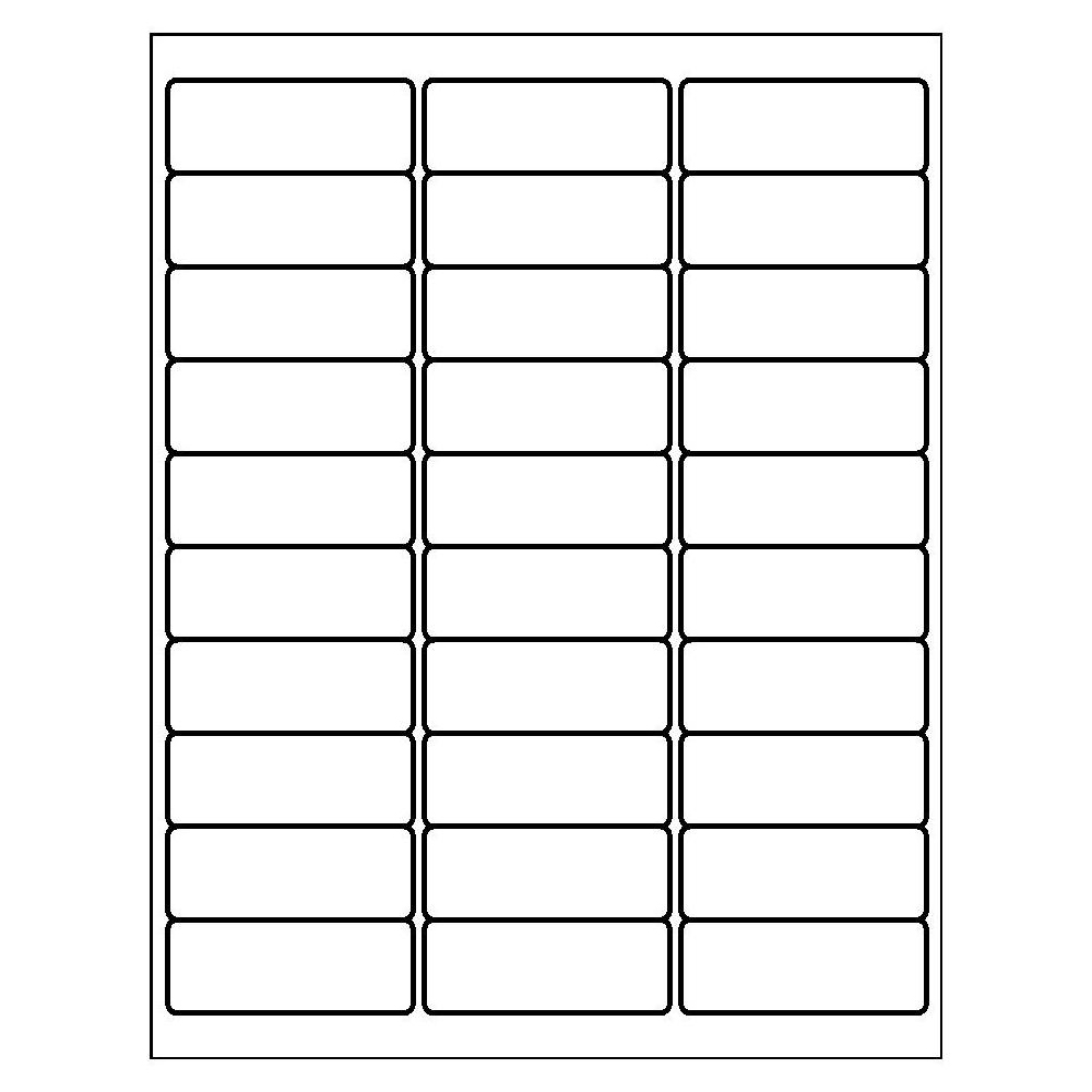 Template for Avery 6498 ID Labels 1" x 2-5/8" | Avery.com