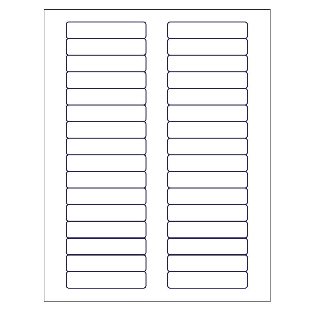 Template for Avery 6571 ID Labels 3" x 5/8" | Avery.com