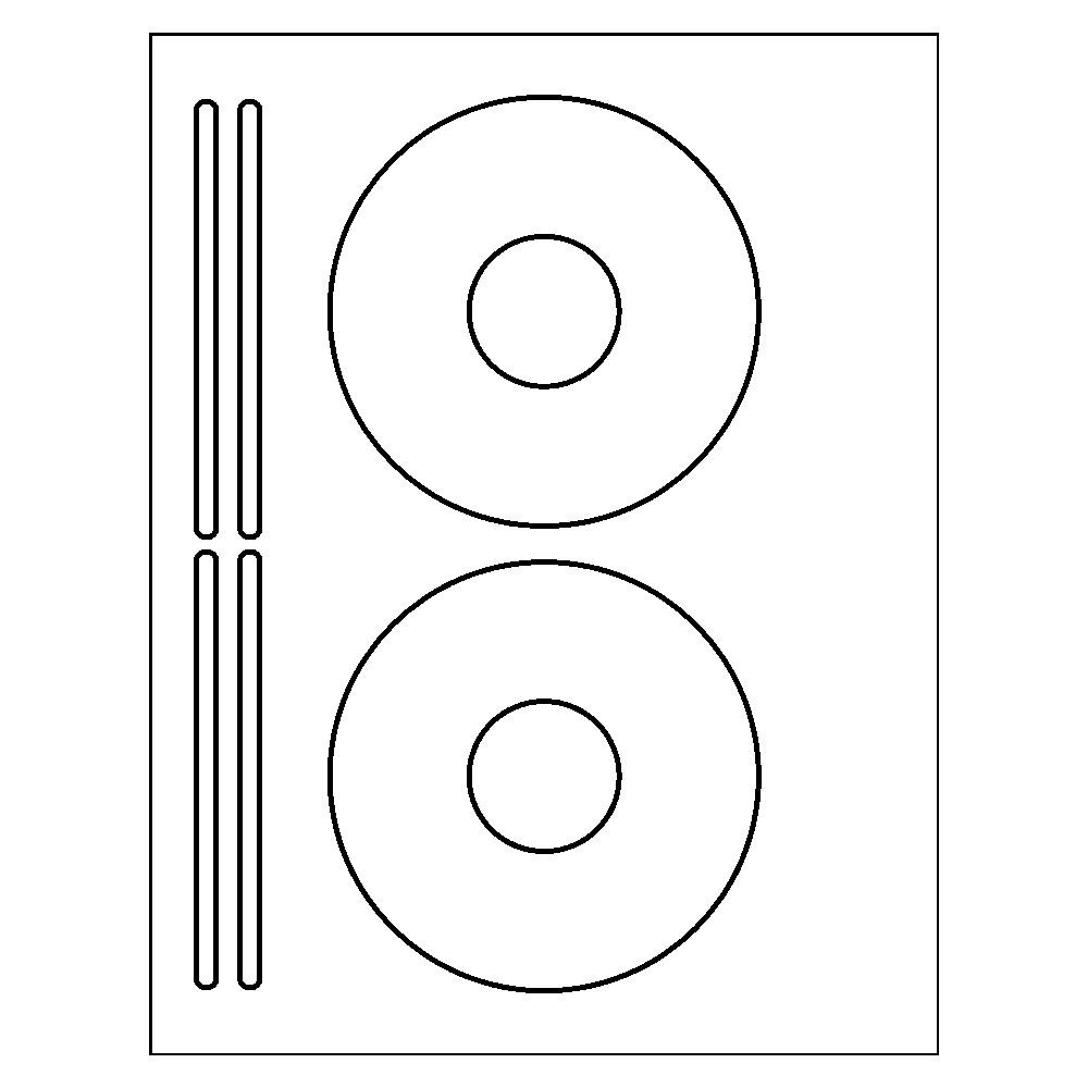 Template for Avery 6695 CD/DVD Labels and Slim Line Jewel Case | Avery.com