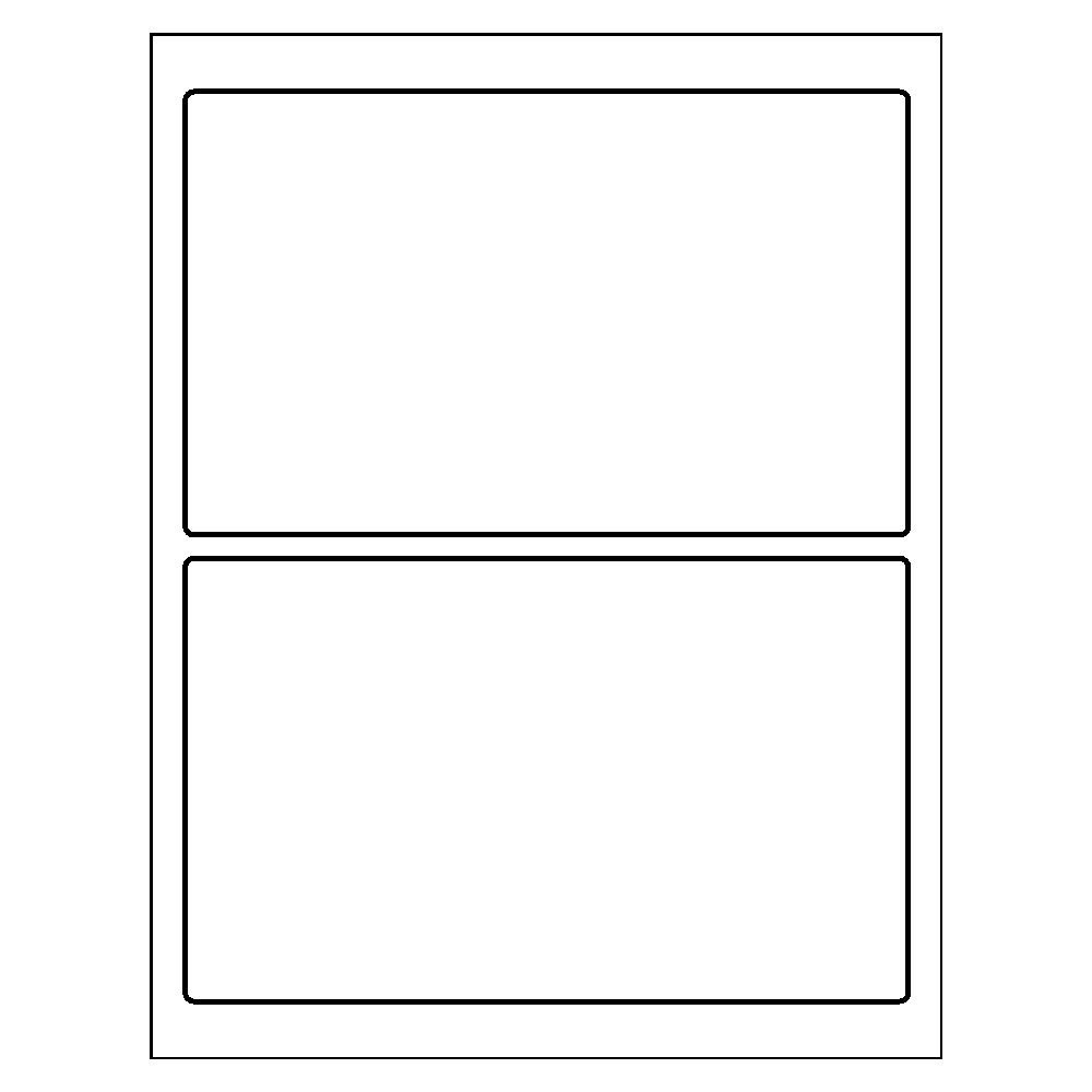 Template for Avery 6876 Print-to-the-Edge Shipping Labels 4-3/4" x 7-3/ ...