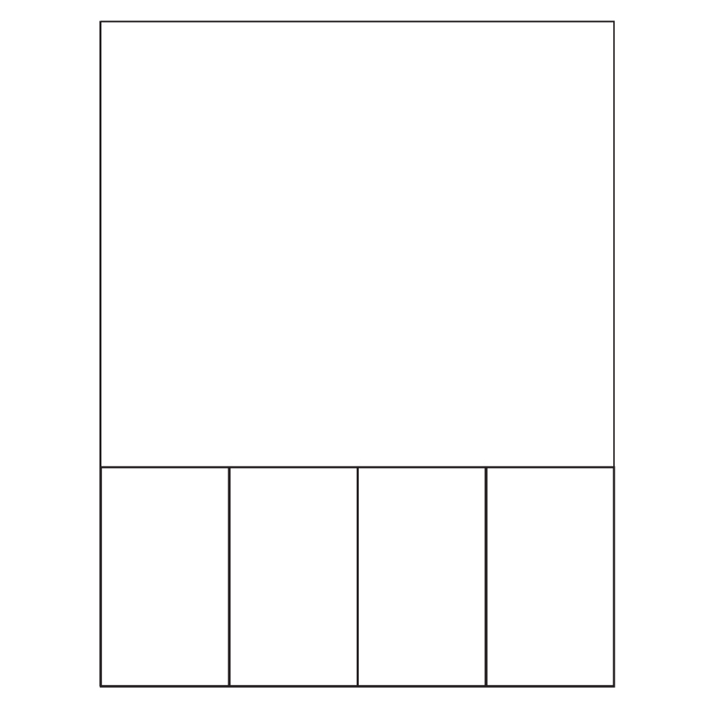 Template for Avery 76152 Tri-Fold Brochure with Tear-Away Cards 8-1/2 ...