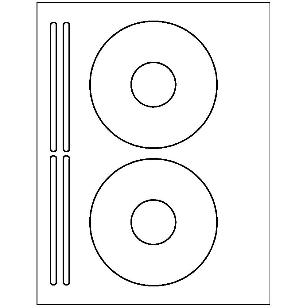 Template for Avery 8699 CD Labels 8-1/2" x 11" | Avery.com