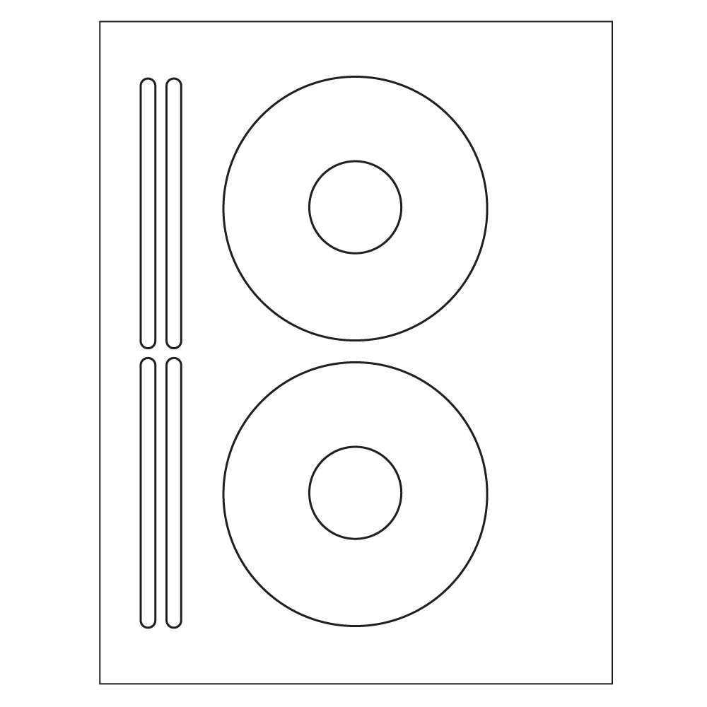 Template for Avery 8965 CD/DVD Labeling System Slim Line Jewel Case ...