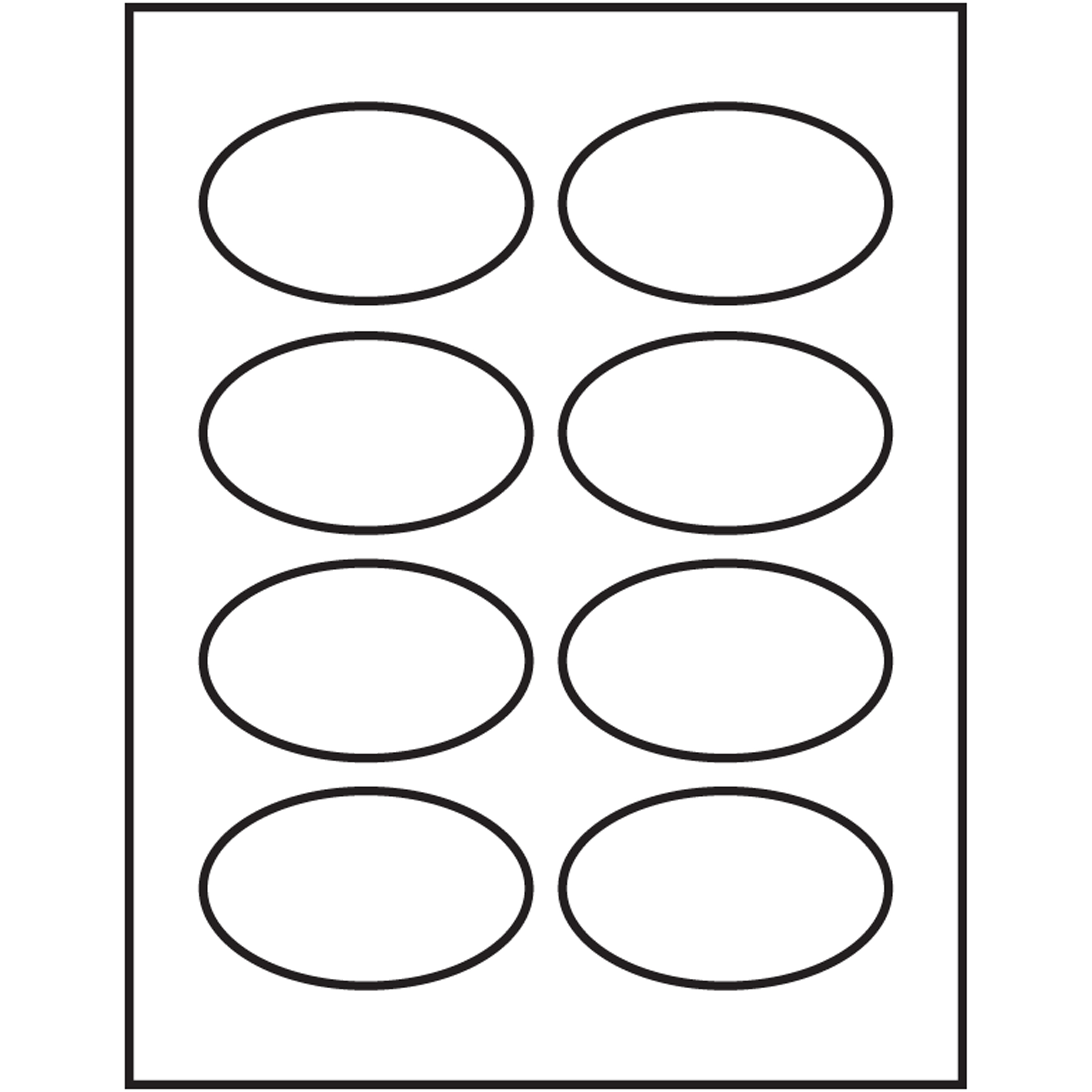 Template for Avery Presta® 94056 Oval Labels 2" x 3-1/3" | Avery.com
