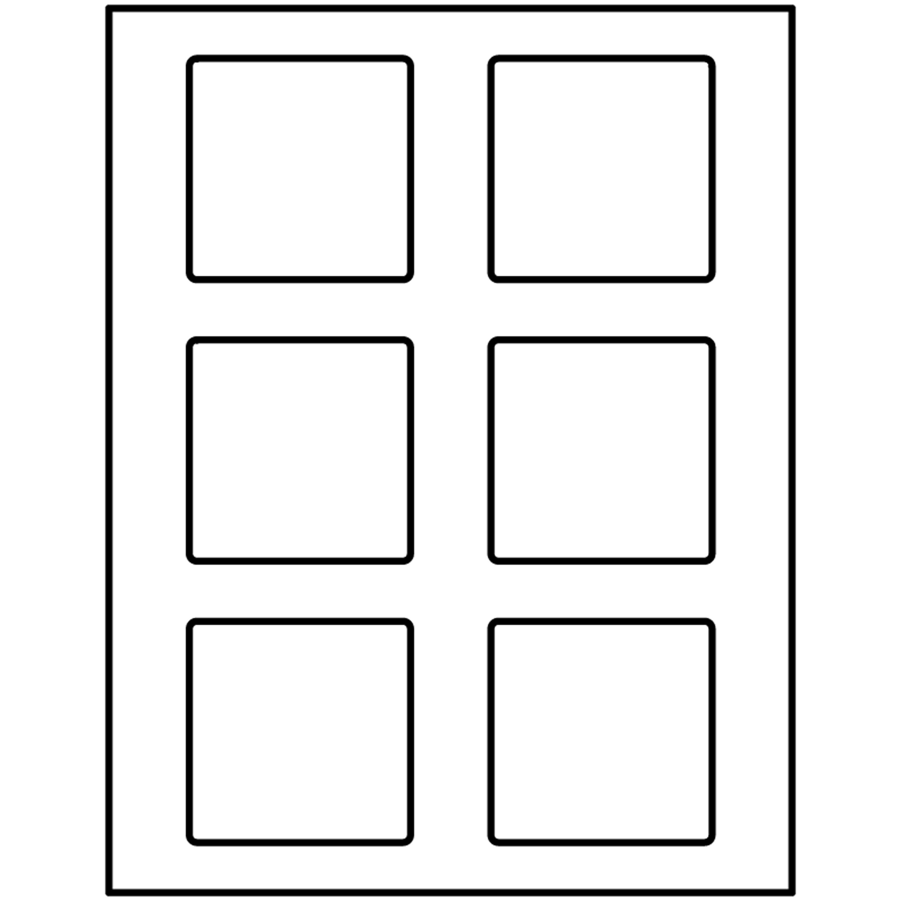 Template for Avery Presta® 94109 Square Labels 2-3/4" x 2-3/4" | Avery.com