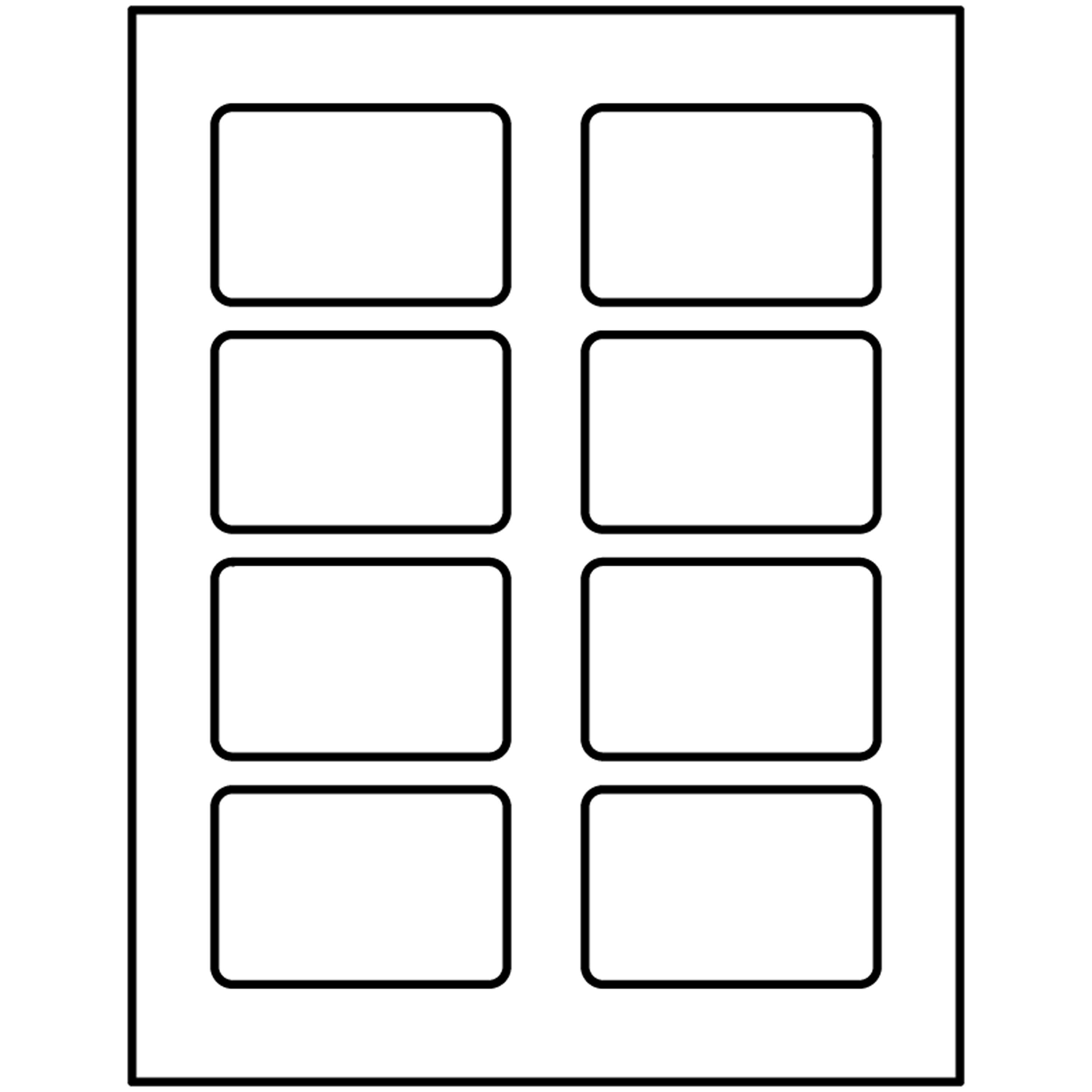 Template for Avery Presta® 94237 Rectangle Labels 2" x 3" | Avery.com