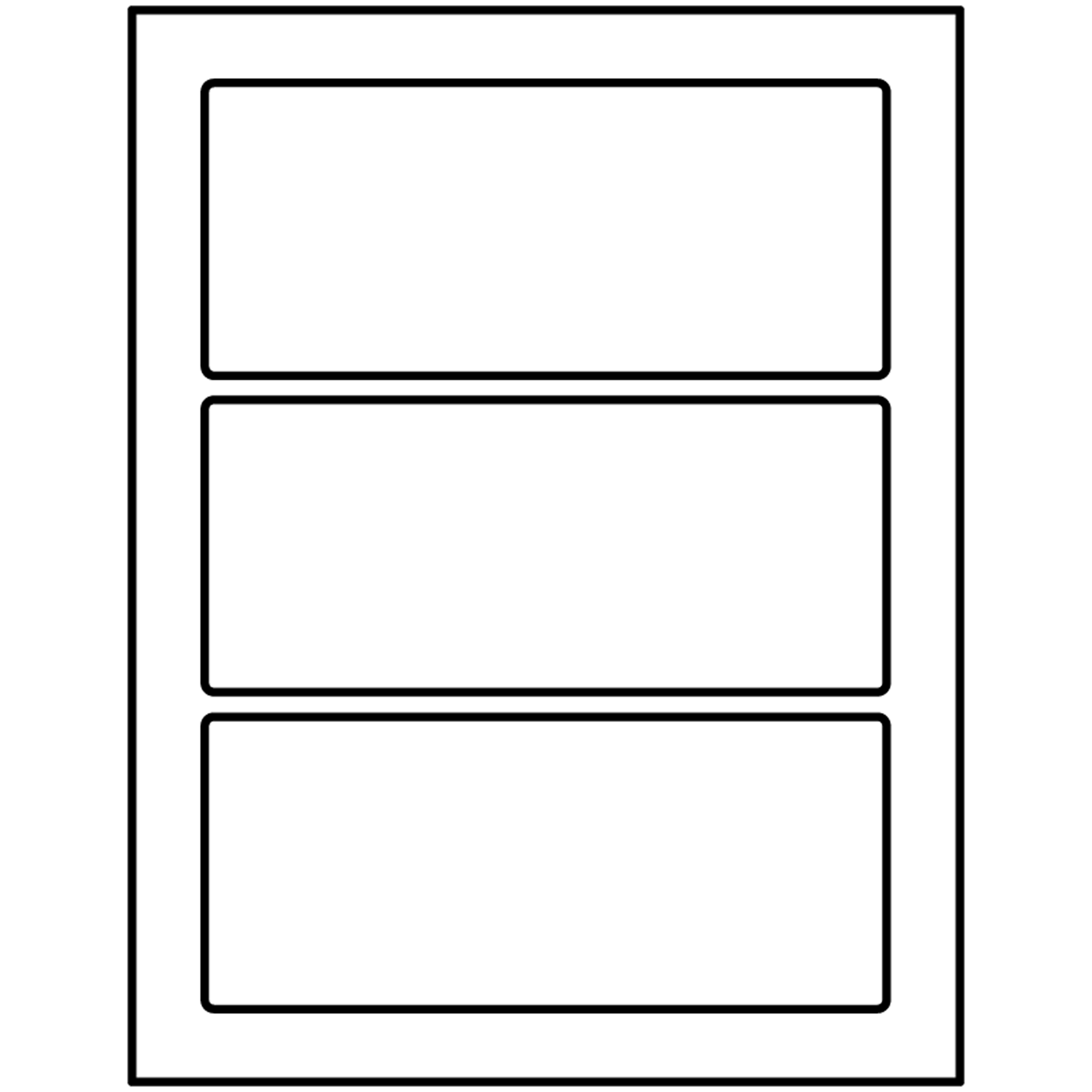 Template for Avery Presta® 94250 Rectangle Labels 3" x 7" | Avery.com