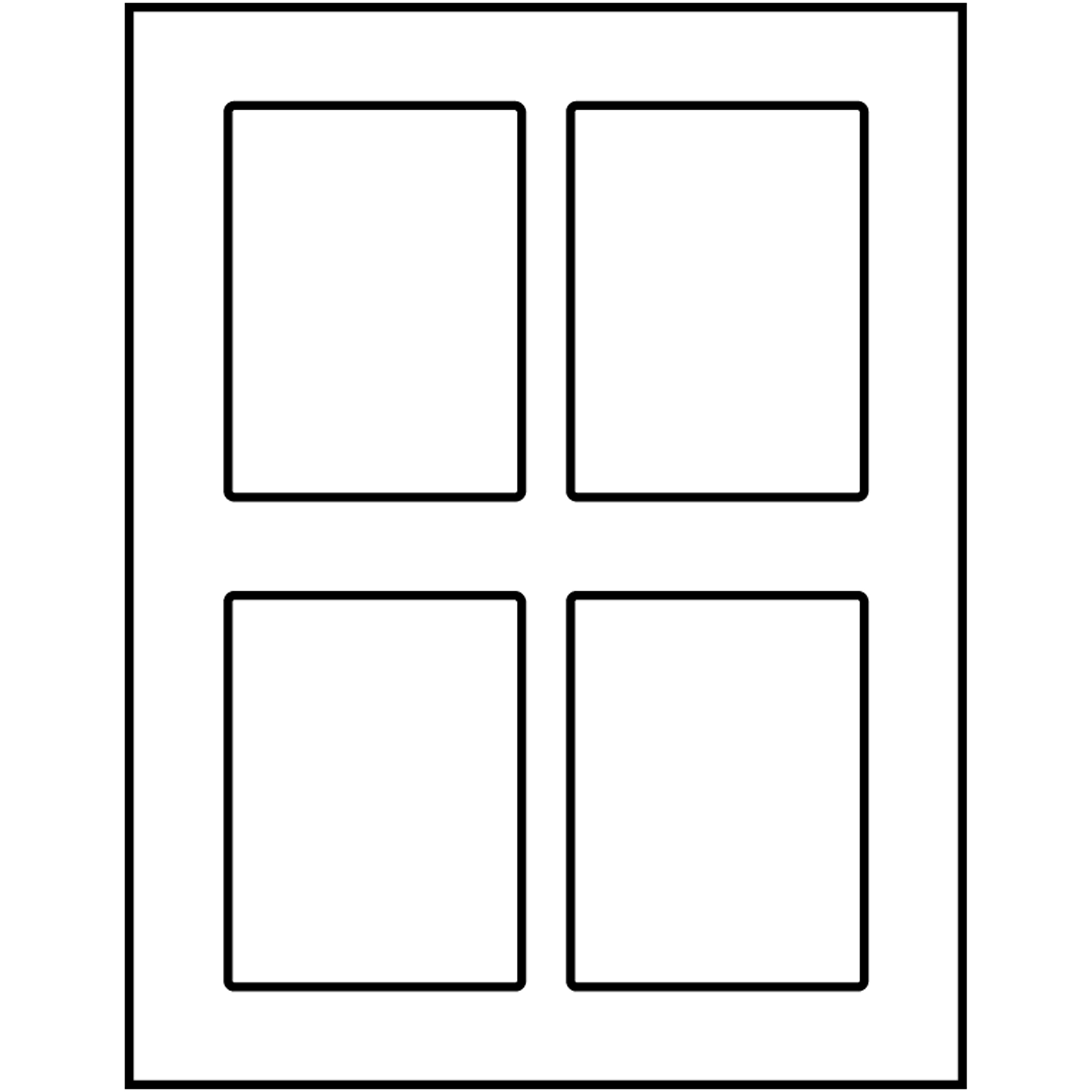 Template for Avery Presta® 94252 Rectangle Labels 4" x 3" | Avery.com
